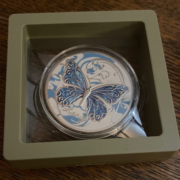 Accessories | Blue Butterfly Sobriety Coin | Poshmark
